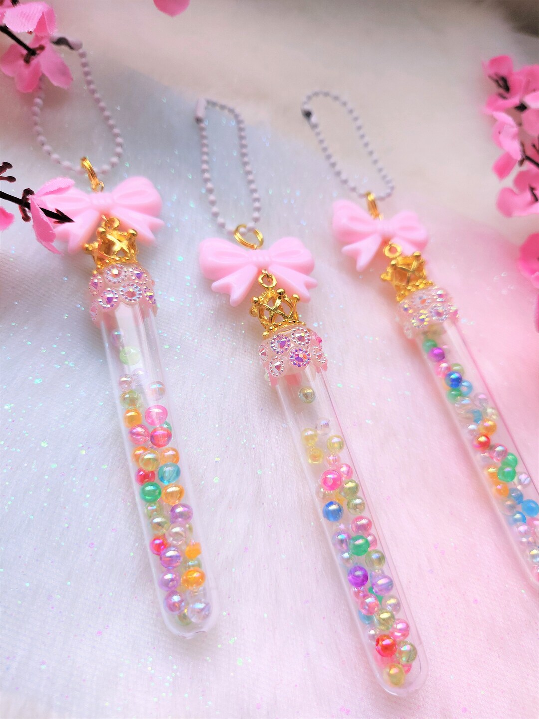 Kawaii Magic Bottle Dry Shaker Keychain - Cute Shaker Charm - Magic ...