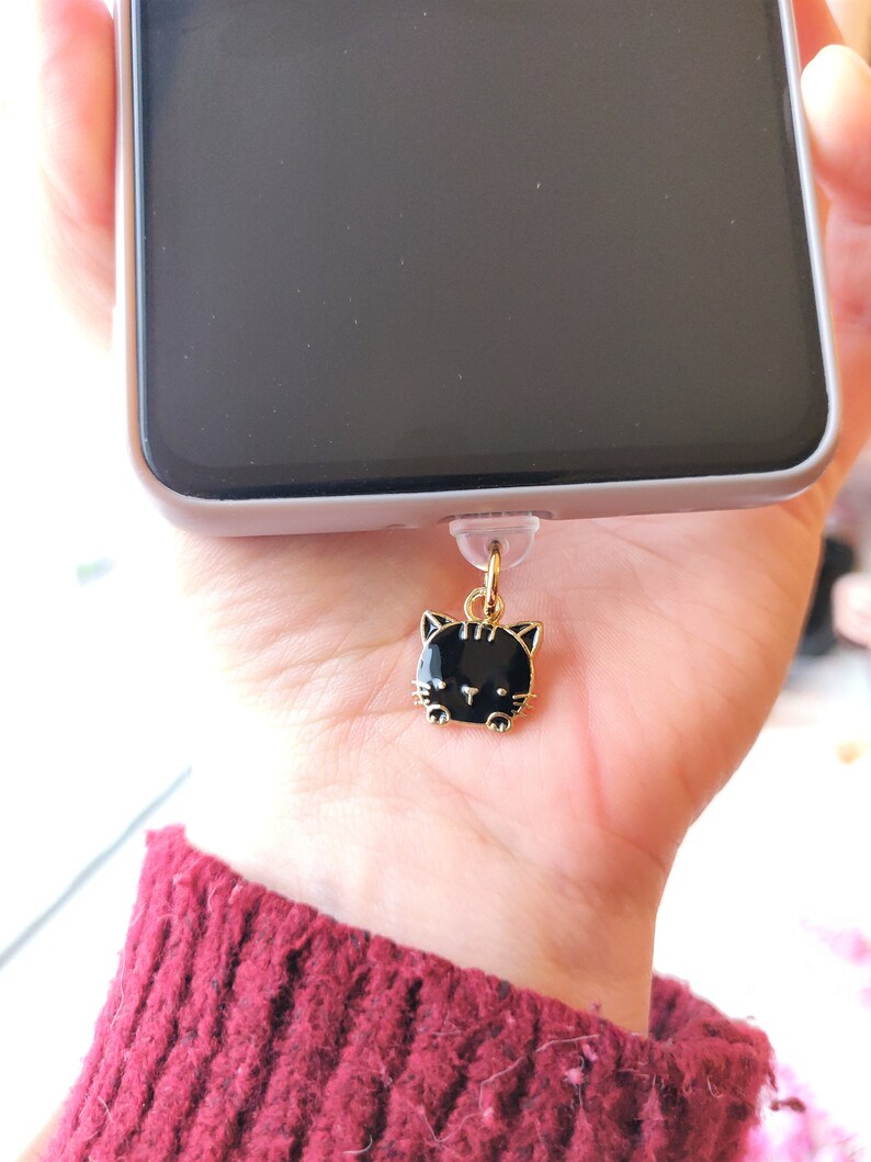 Small Kawaii Neko Dust Plug Cute Cat Dust Plug TYPE C and - Etsy