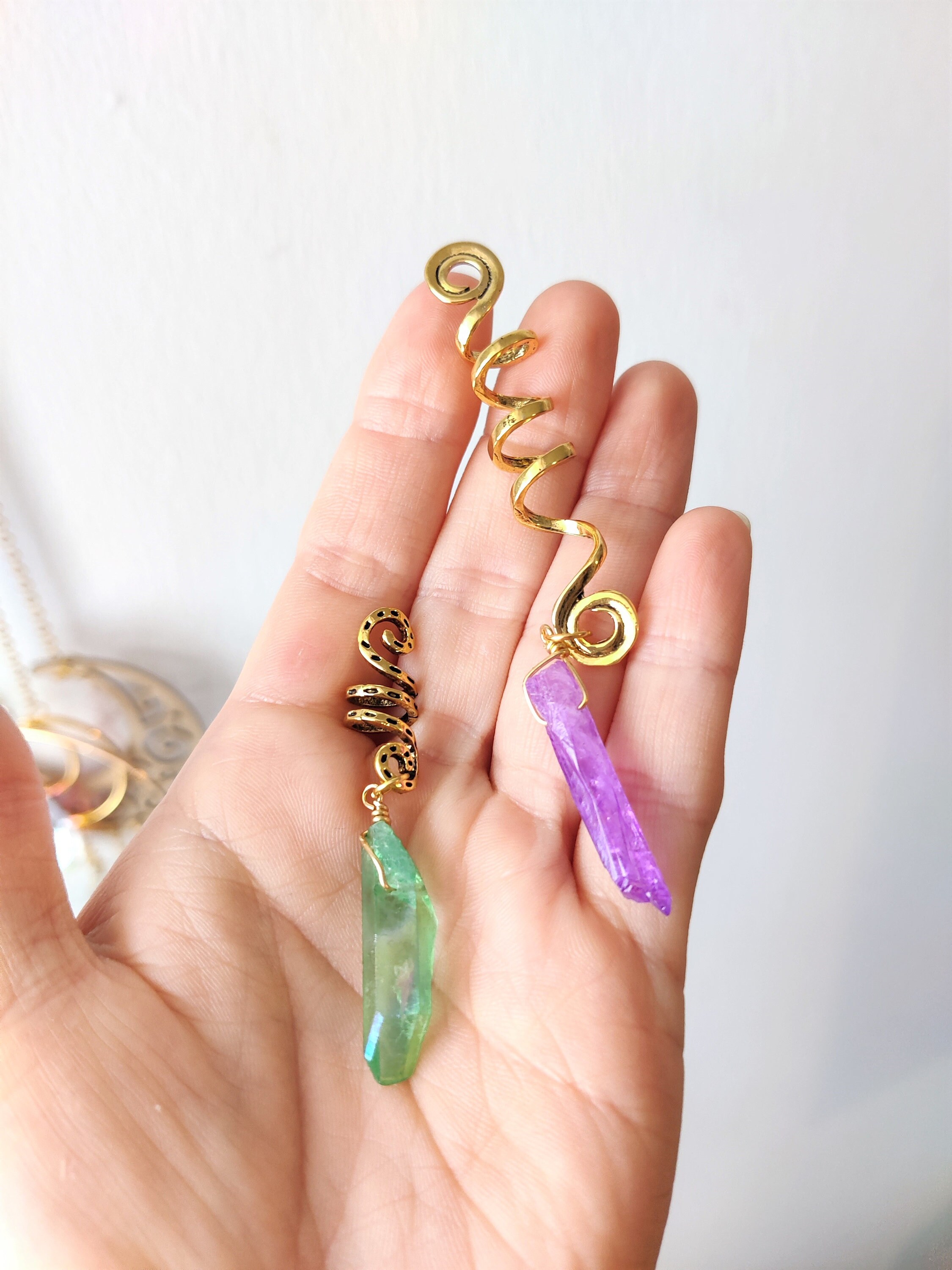 Hair Crystal Spiral Fairy Hair Twist Hair Ring Spiral Cute - Etsy