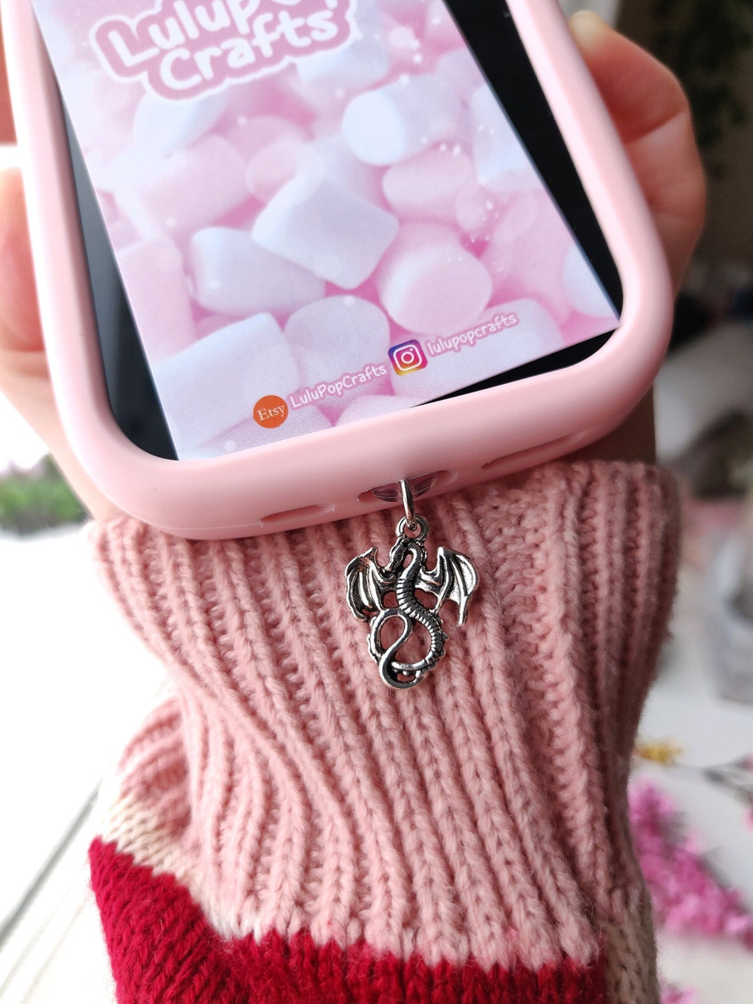 Wyvern Dust Plug - Phone Dust Plug - Phone Charm - Phone Accessory ...