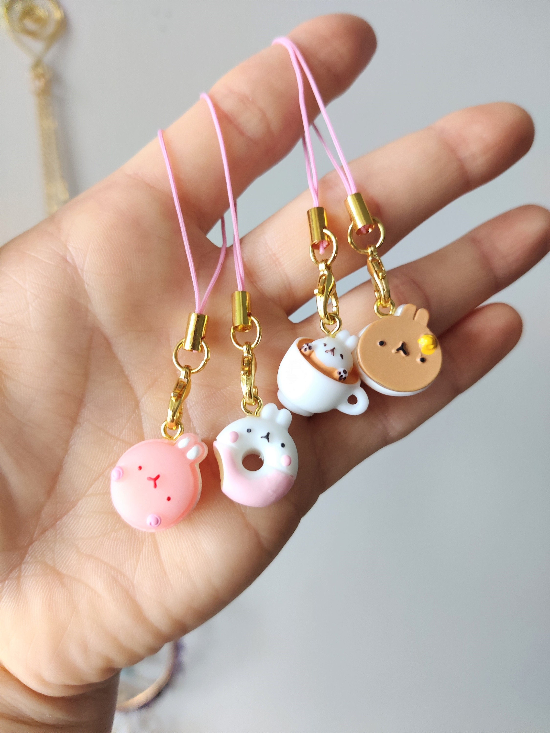 Small 3D Kawaii Clay Charm Kawaii Pastel Keychain Pastel - Etsy