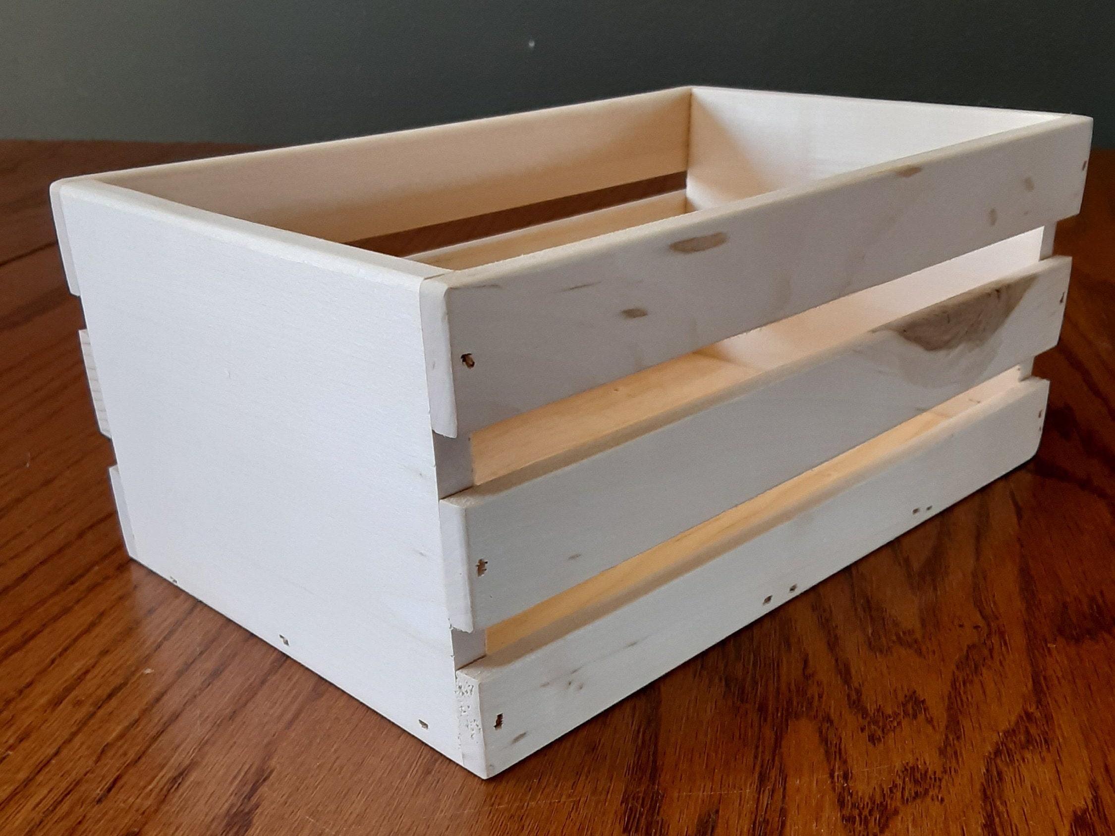 Small Pine Crate - Etsy UK