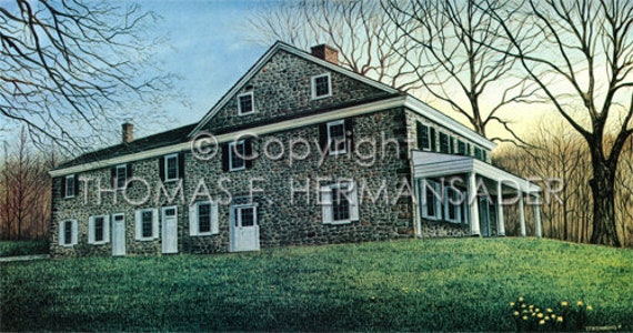 Haldeman Mansion 'NUMBERED/SIGNED PRINT' by Tom F. - Etsy