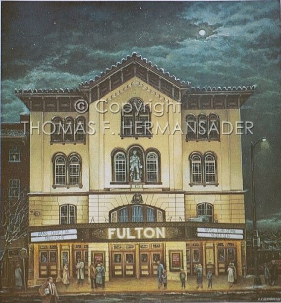 Fulton Opera House 'ARTIST'S PROOF PRINT' Painted | Etsy