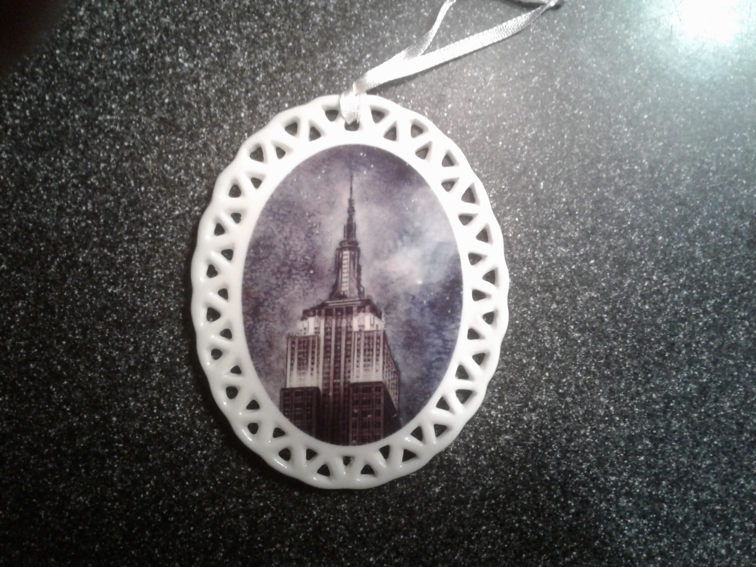 Empire Statue of Liberty - Porcelain Ornament by Noted Artist and ...