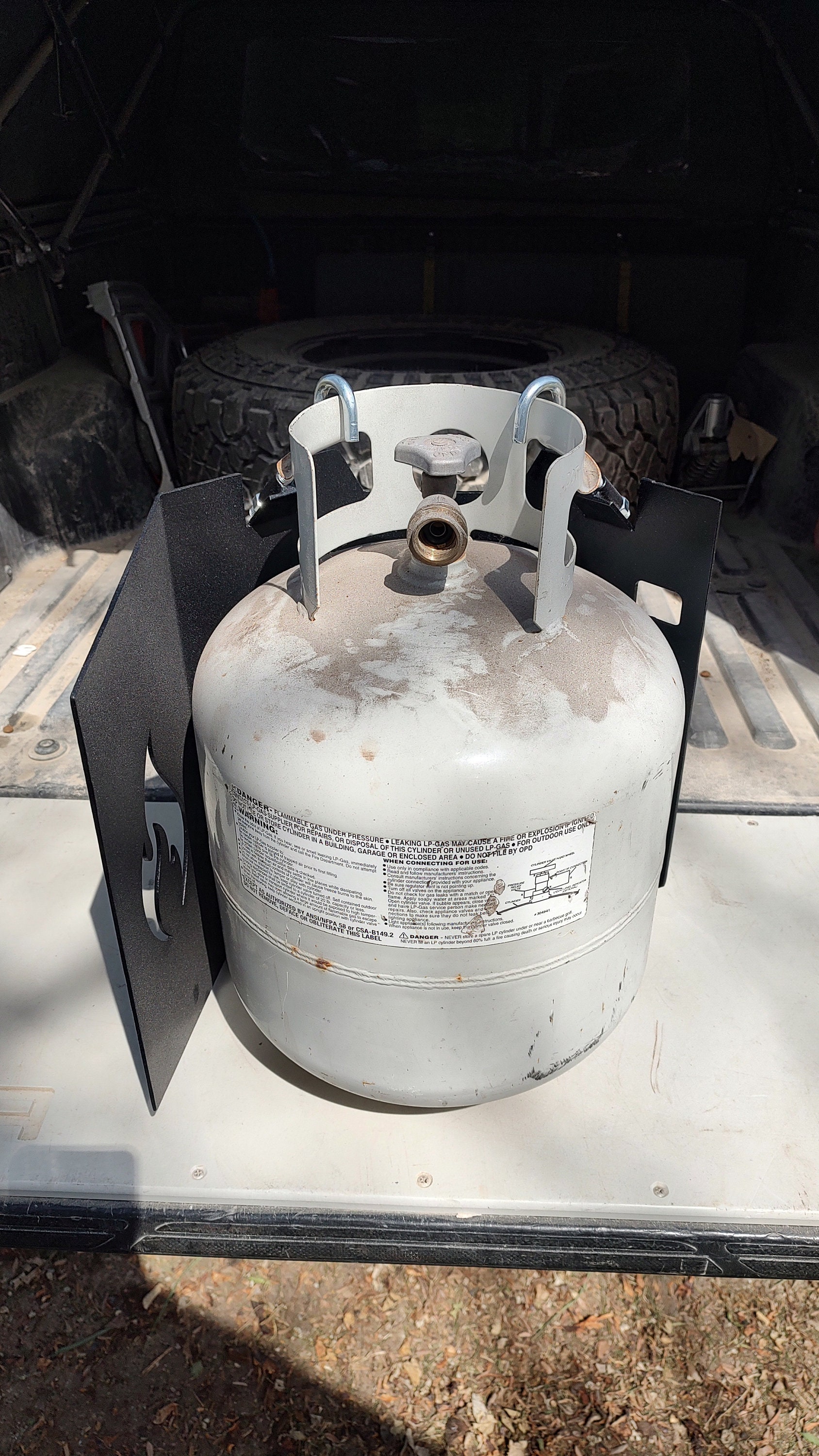 20 Lb Propane Tank Cylinder Mount, Cradle for Camping, Overlanding, off ...