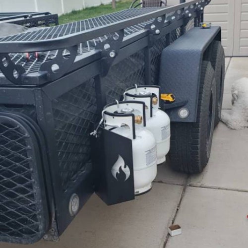 Dual 5 Lb Propane Tank Cylinder Mount Twin Tanks Cradle for - Etsy