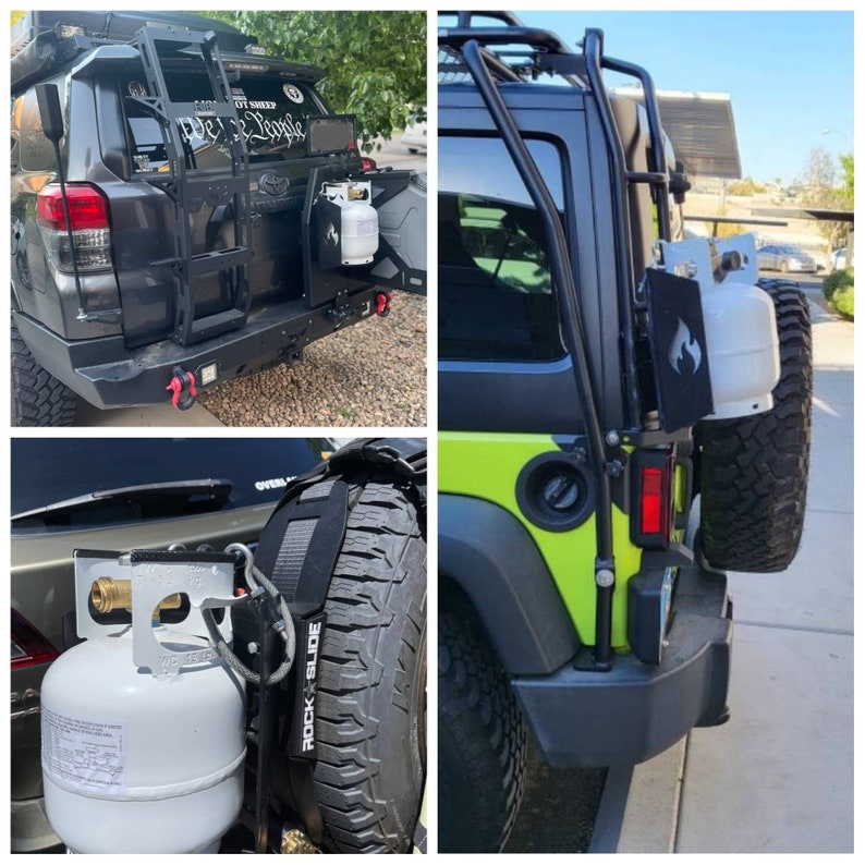 5 Lb Propane Tank Cylinder Mount, Cradle for Camping, Overlanding, off ...