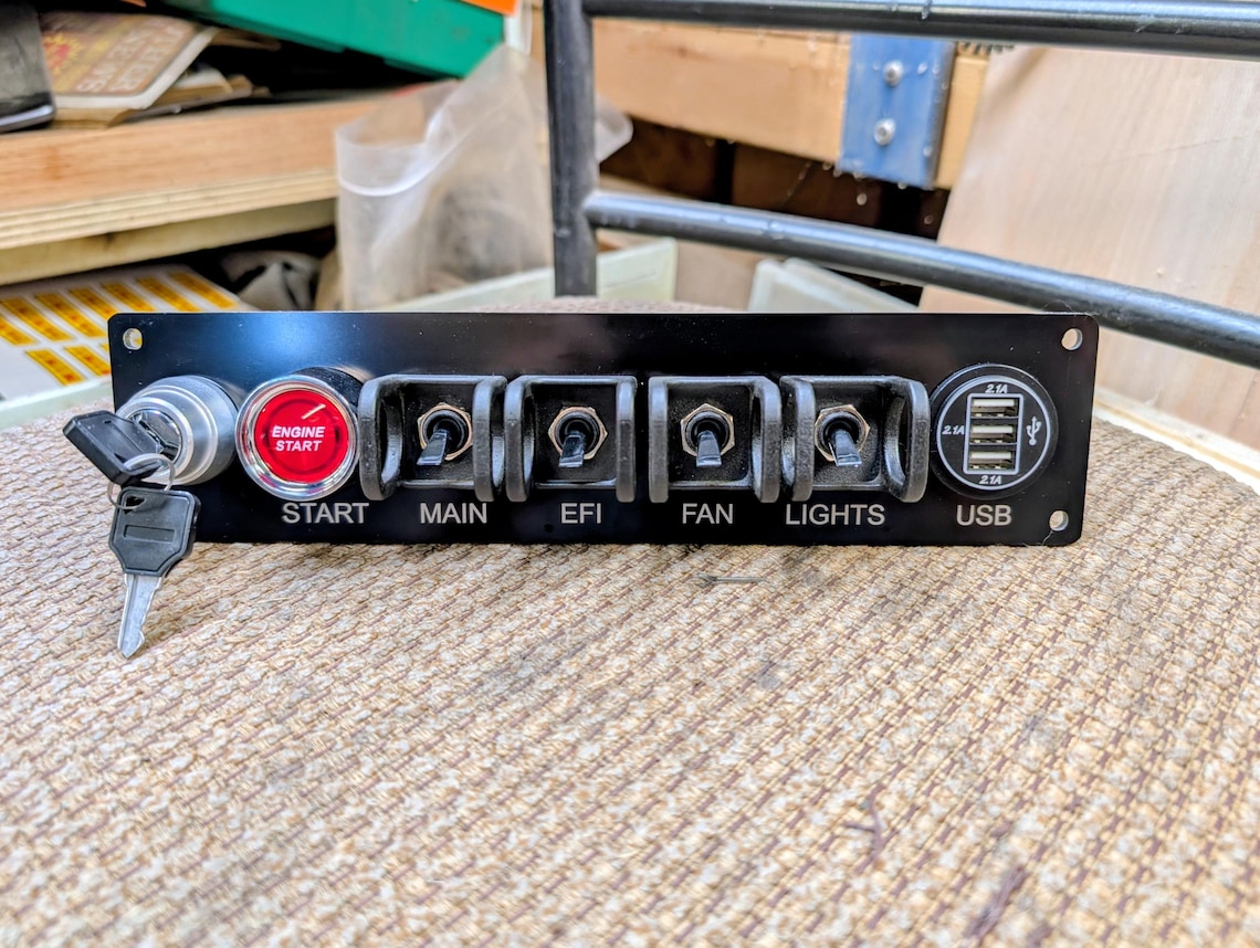 Custom Aluminum Switch Panel, Drift / Track / Drag Car, Buggy, Rock ...