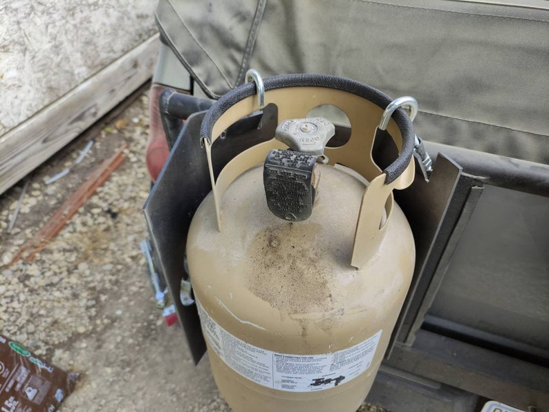 11 Lb Propane Tank Cylinder Mount, Cradle for Camping, Overlanding, off ...