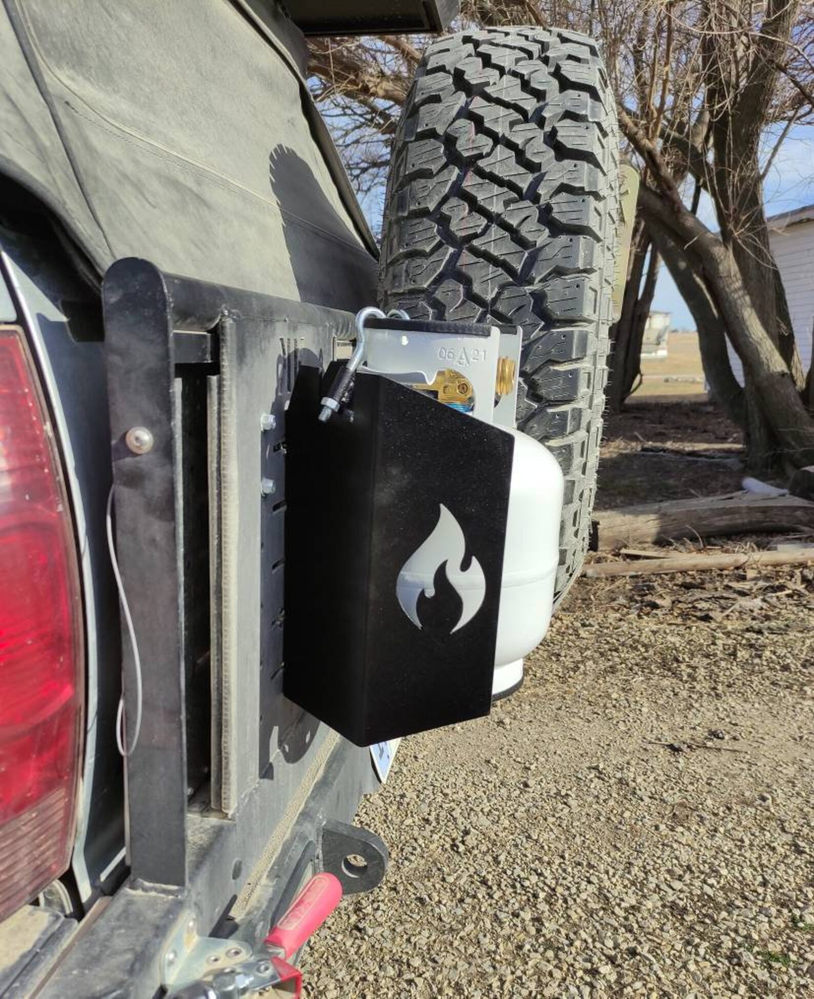 5 Lb Propane Tank Cylinder Mount, Cradle for Camping, Overlanding, off ...