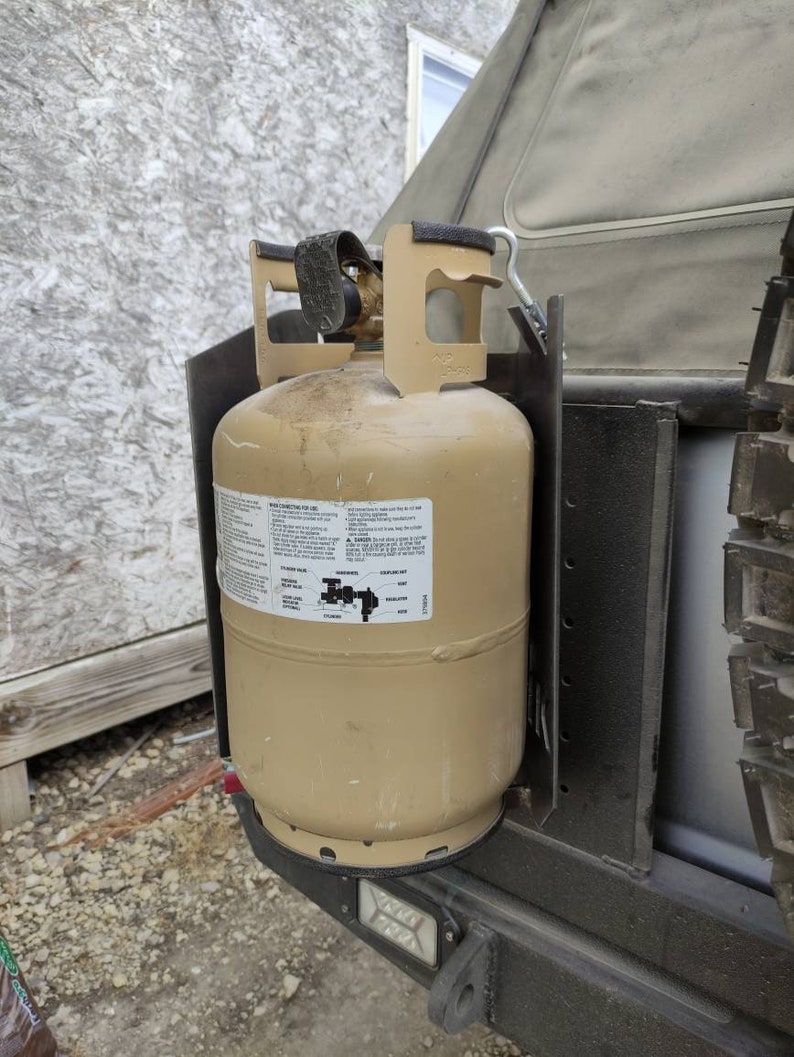 11 Lb Propane Tank Cylinder Mount, Cradle for Camping, Overlanding, off ...