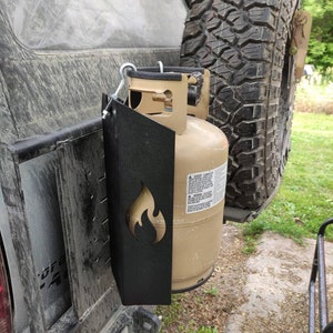 11 Lb Propane Tank Cylinder Mount, Cradle for Camping, Overlanding, off ...