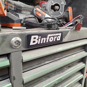 Binford Tools Toolbox Emblem Logo, Aluminum Plate, Home Improvement ...