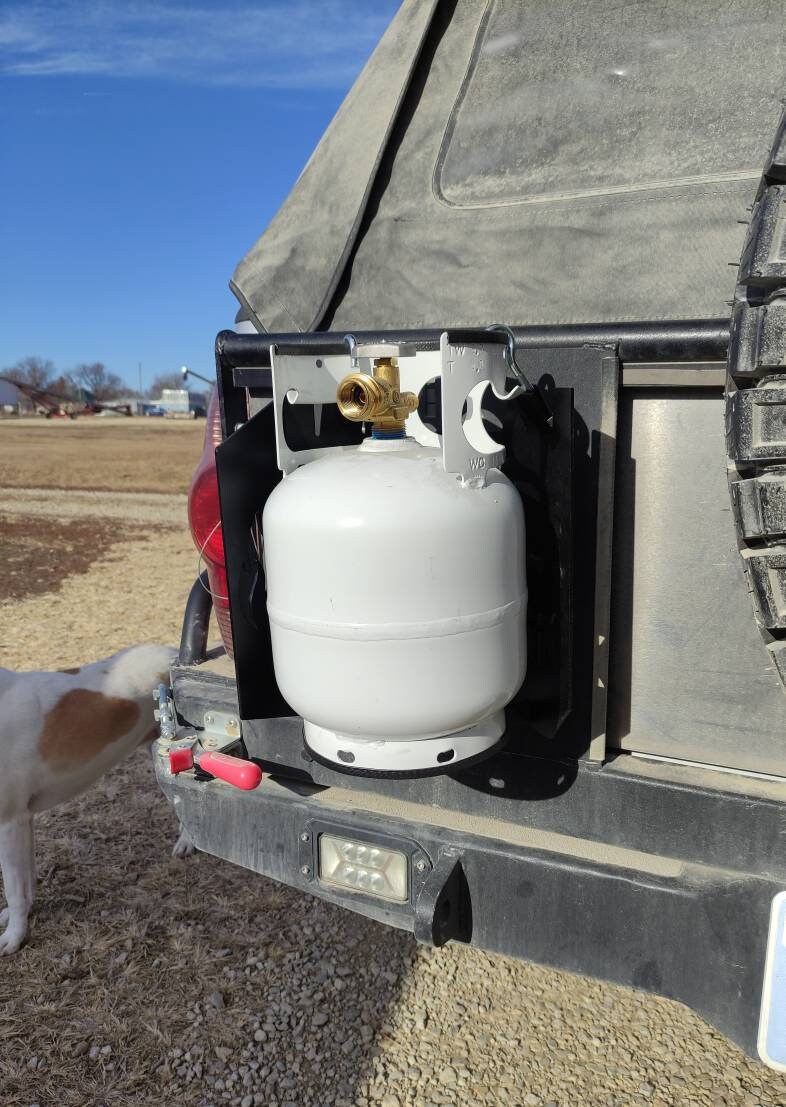5 Lb Propane Tank Cylinder Mount, Cradle for Camping, Overlanding, off ...