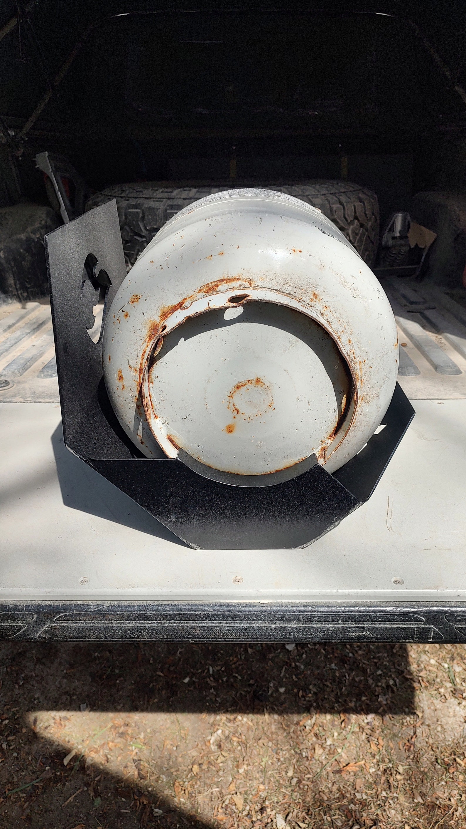 20 Lb Propane Tank Cylinder Mount, Cradle for Camping, Overlanding, off ...