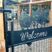 Chicken Gate Welcome Sign, Plasma Cut Steel, Chicken Coop Run Metal ...