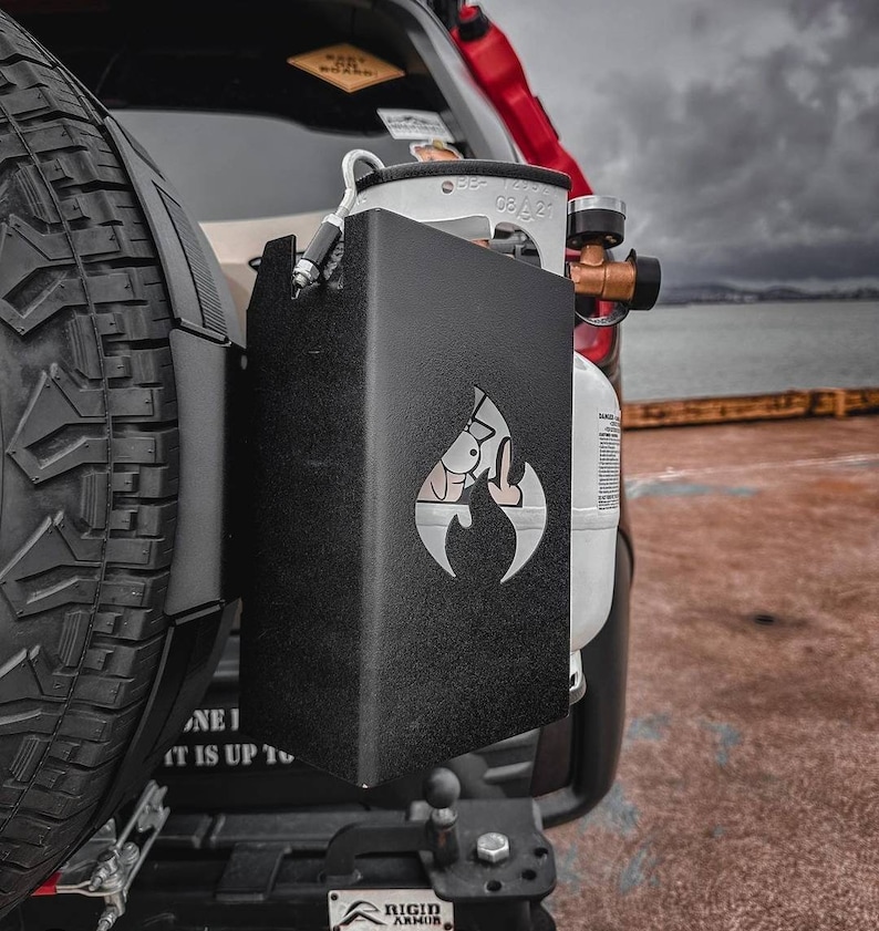 5 Lb Propane Tank Cylinder Mount, Cradle for Camping, Overlanding, off ...