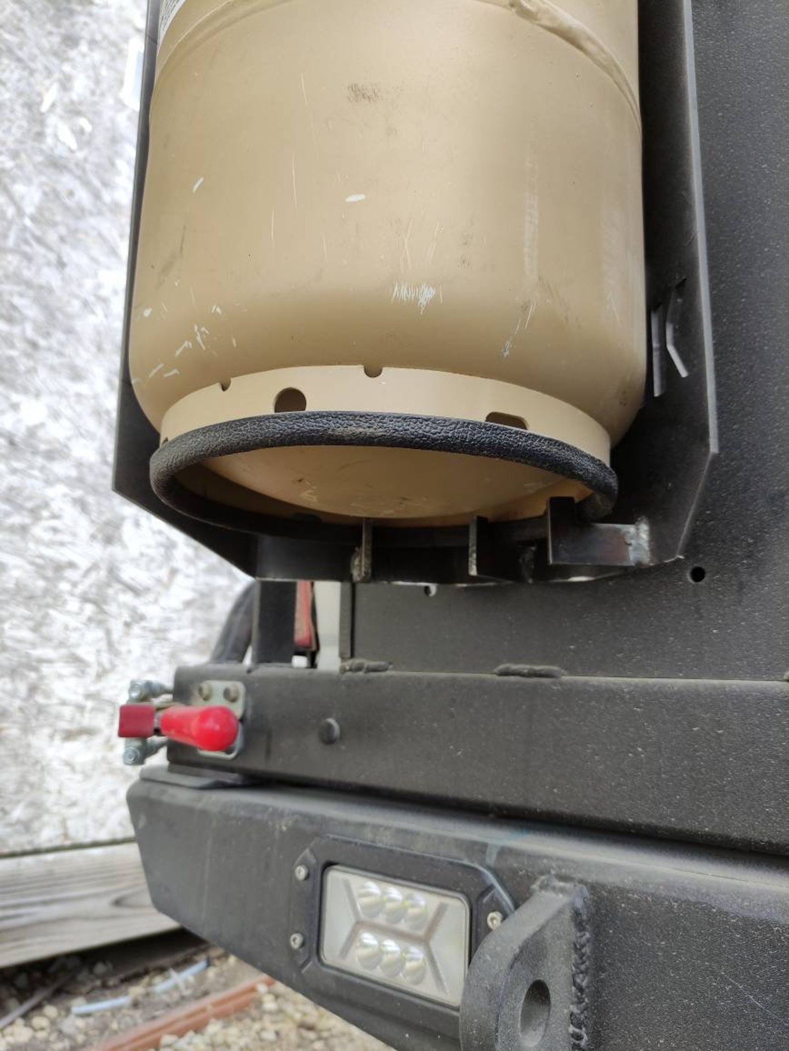 11 Lb Propane Tank Cylinder Mount, Cradle for Camping, Overlanding, off ...