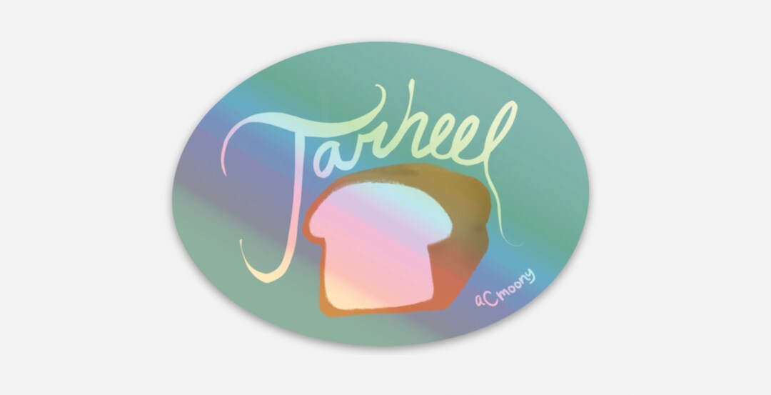 Tarheel Bred (bread) Holographic Sticker, UNC Sticker, Tarheel Fan ...