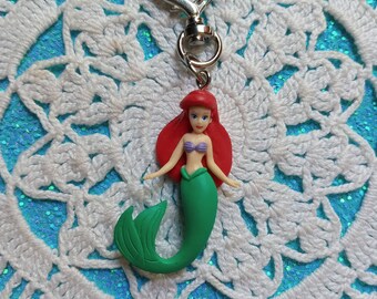 The Little Mermaid Ariel and Flounder Disney Keychain | Etsy