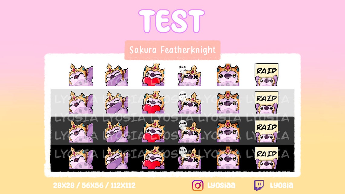 Sakura Featherknight Twitch Discord Emotes Pack | League of Legend ...