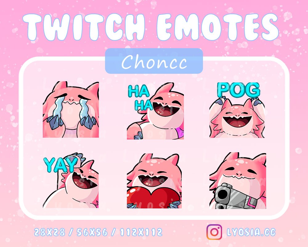 Choncc Twitch Discord Emote Pack League of Legend Choncc | Etsy Canada