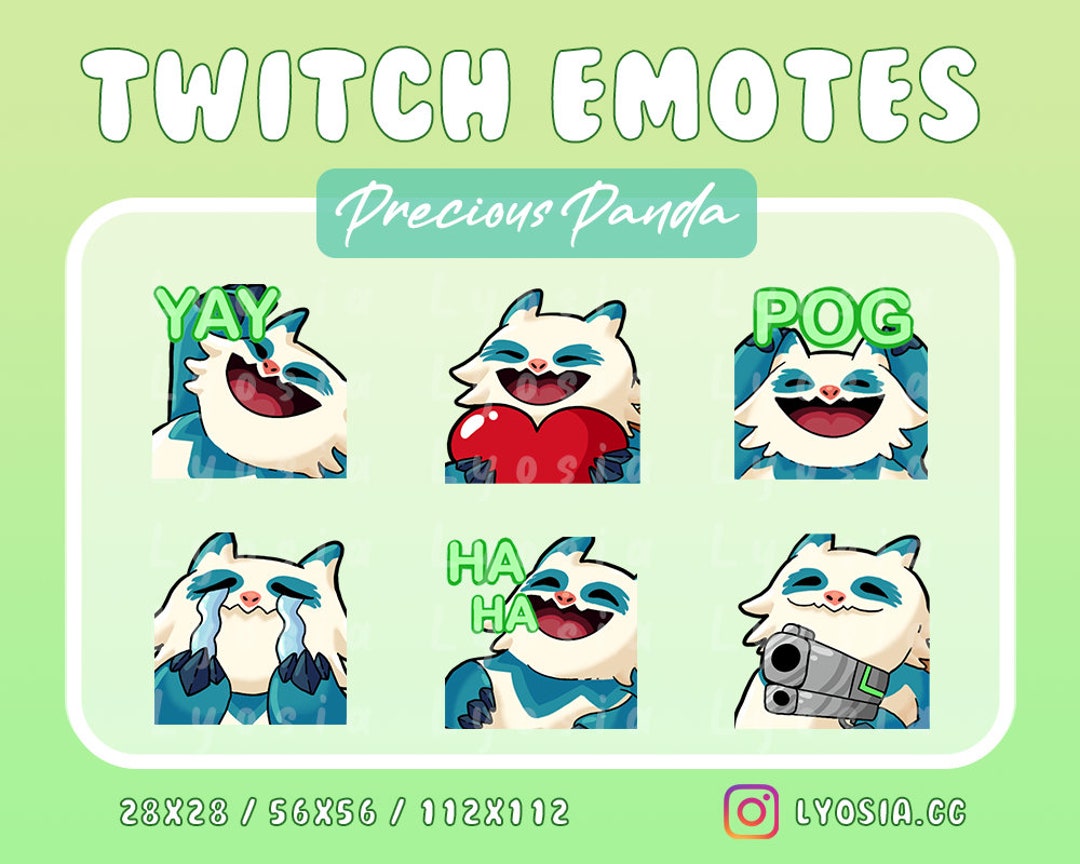 Precious Panda Choncc Twitch Discord Emote Pack League of Legend Choncc ...