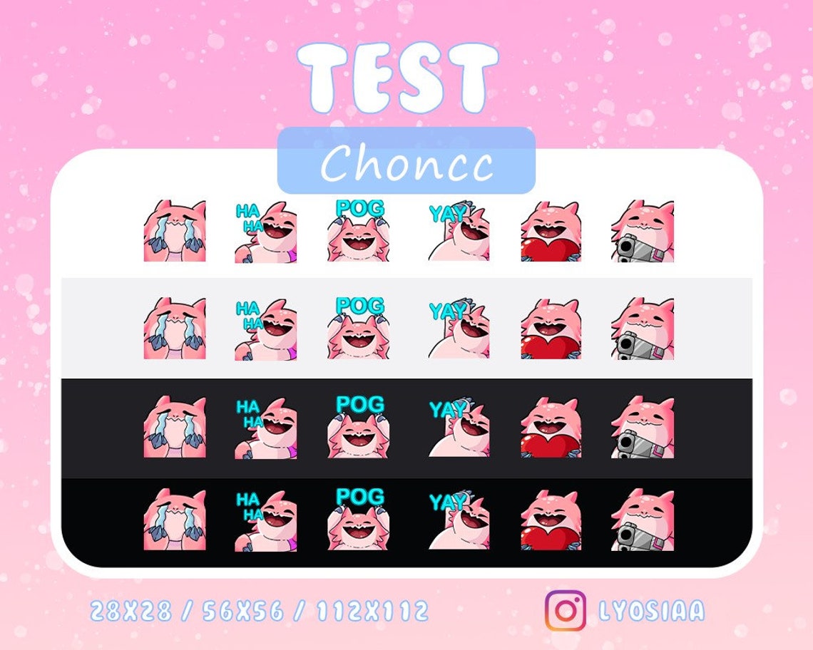Choncc Twitch Discord Emote Pack / League of Legend / Choncc / Gaming ...