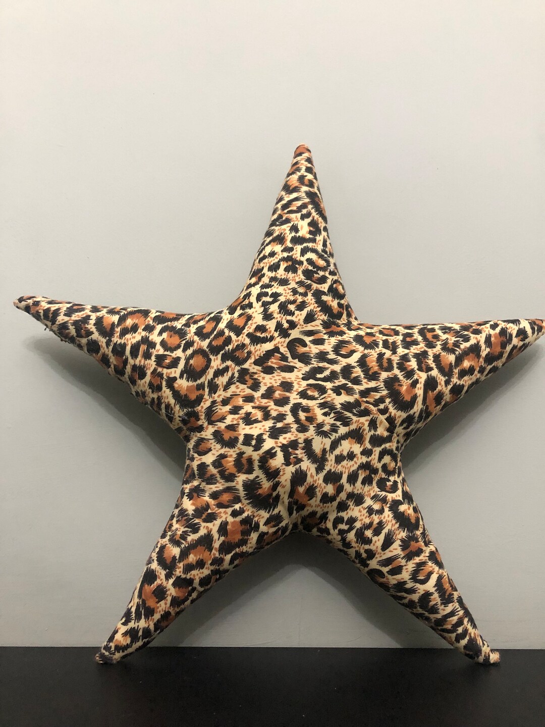 Leopard Print Star Fabric Home Decor, Garden Decor Nursery Decor, Size ...