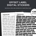 Offset Labels Digital Stickers Functional Digital Planning Stickers ...