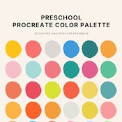 Pastel Goth Procreate Color Palette Lettering Digital Art Digital ...