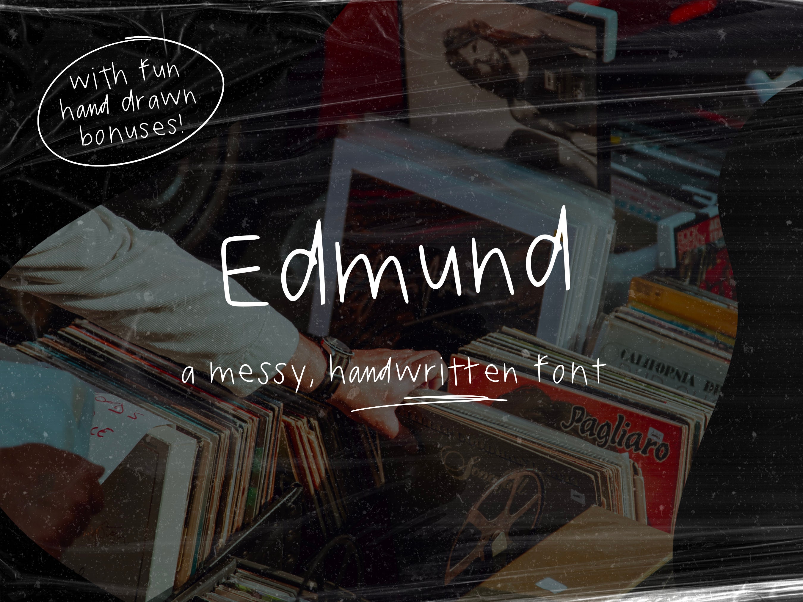 Edmund - A Sophisticated Handwritten Font, Messy Font Typeface / TTF ...