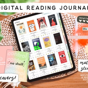 Digital Reading Journal Digital Reading Planner Goodnotes - Etsy