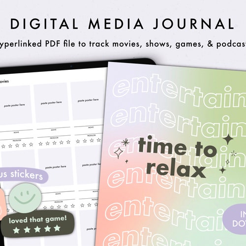Digital Media Journal Goodnotes Journal Ipad Journal - Etsy