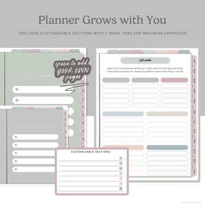 2025 Weekly Everything Digital Planner in Soft Neutrals Color, Stickers ...