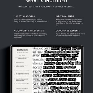 Offset Labels Digital Stickers | Functional Digital Planning Stickers ...