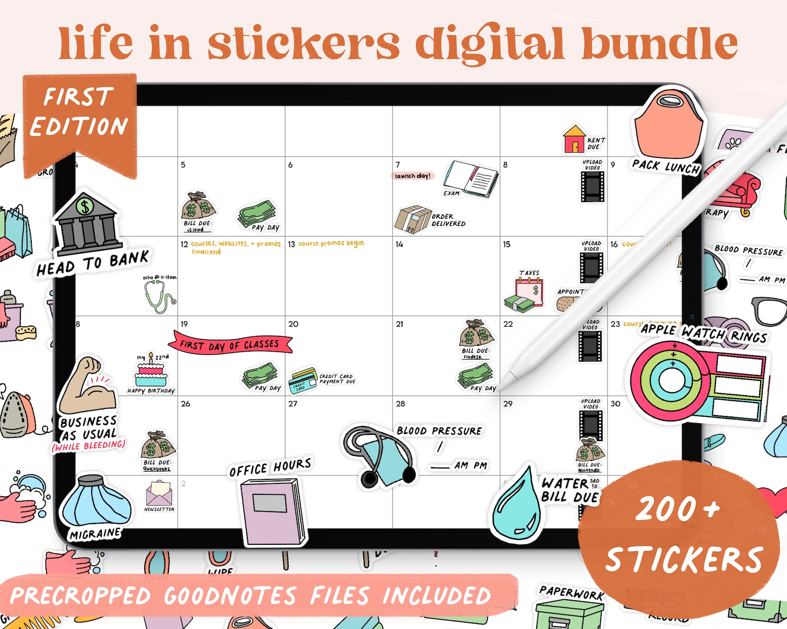 Life in Stickers Digital Bundle 1st Edition Digital | Etsy