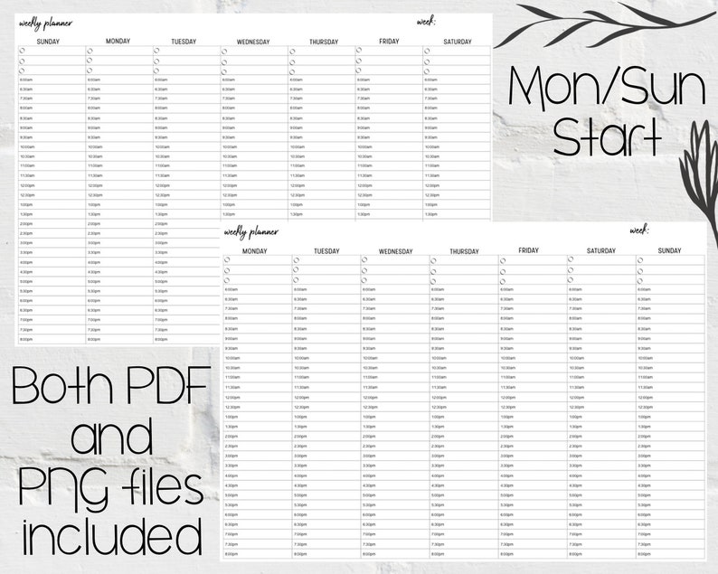 Digital Printable Vertical Half Hour Weekly Planner Etsy digital-printable-vertical-half-hour-weekly-planner-etsy