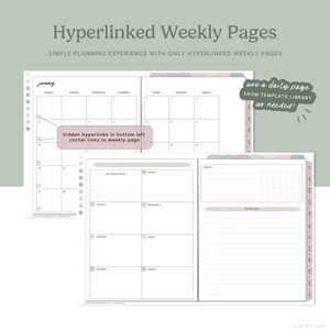 2025 Weekly Everything Digital Planner in Soft Neutrals Color, Stickers ...