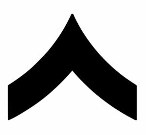 Private PFC/PV2 Rank Insignia Vinyl Decal/Sticker multiple | Etsy