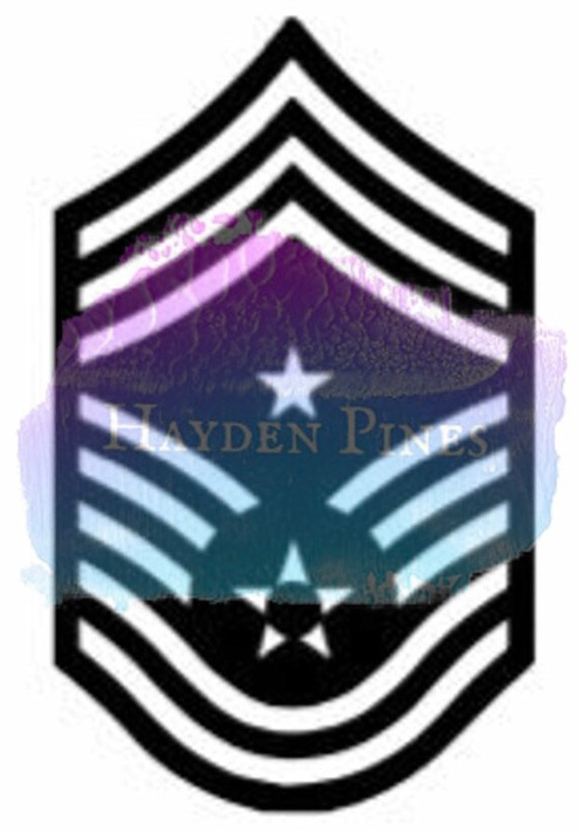 Command Chief Master Sergeant CCMSgt Rank Insignia Vinyl | Etsy