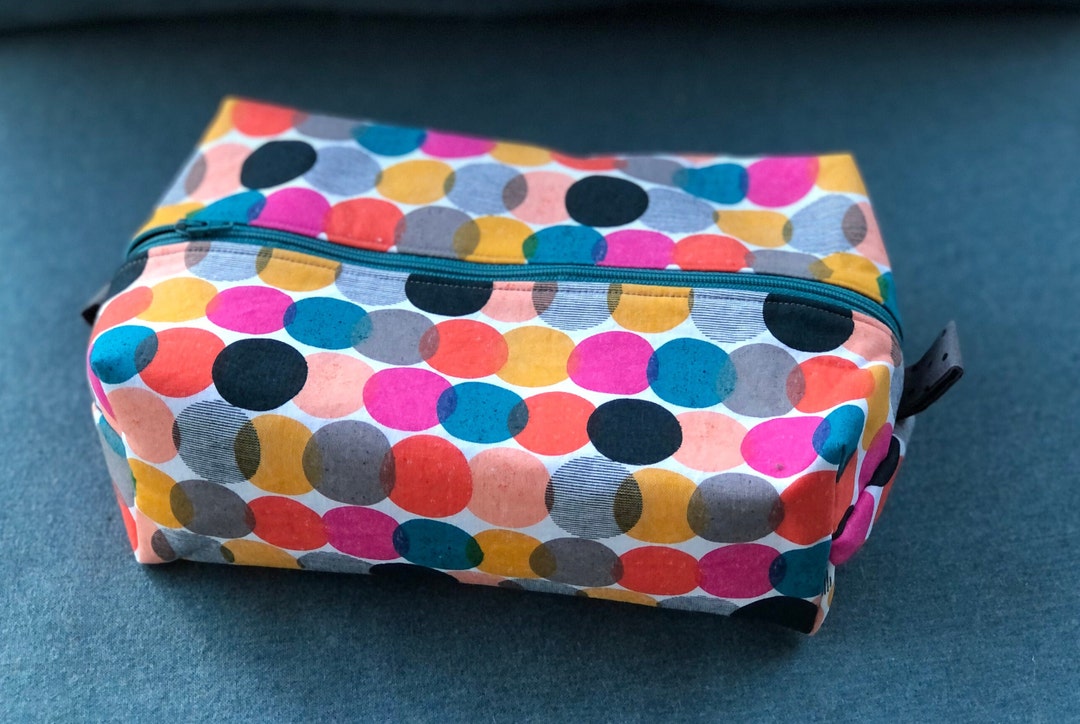 Multi Color Dots Zipper Box Pouch - Etsy
