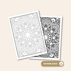 99 Mandala Tracing Coloring Pages I Mindful Activity I Reduce Anxiety ...