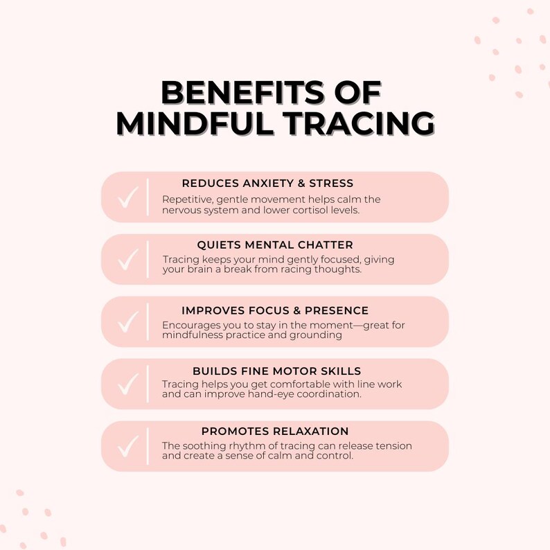 Floral Tracing Pages: Mindful Art Therapy, Anxiety Relief (digital ...