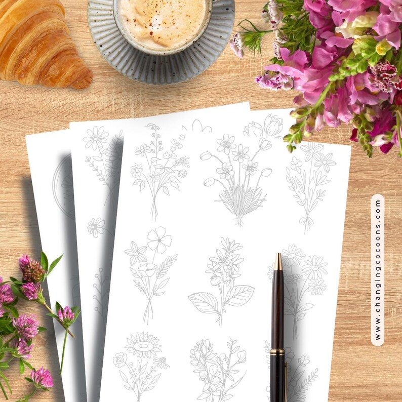 Calming Tracing Sheets I Relaxing I Grounding I Self- Soothing Activity ...