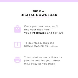 Calming Tracing Sheets I Relaxing I Grounding I Self- Soothing Activity ...