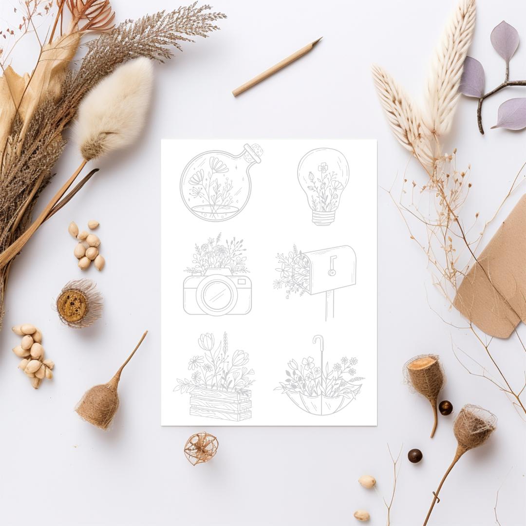 Calming Tracing Sheets I Relaxing I Grounding I Self Soothing Activity ...