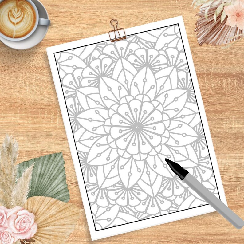 99 Mandala Coloring & Tracing Pages I Instant Download | Stress Relief ...