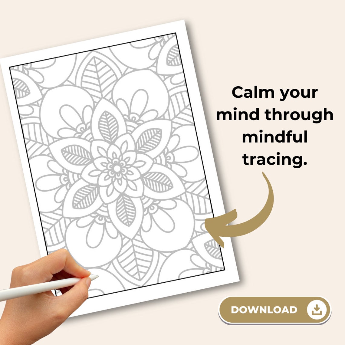 99 Mandala Tracing Coloring Pages I Mindful Activity I Reduce Anxiety ...